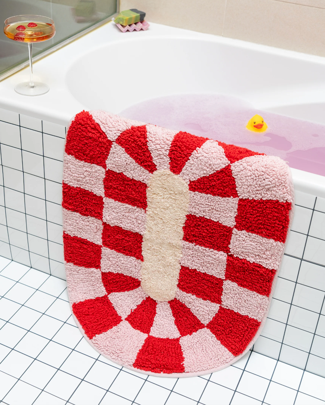 Rita Checkered Bath Mat – Odd Bird